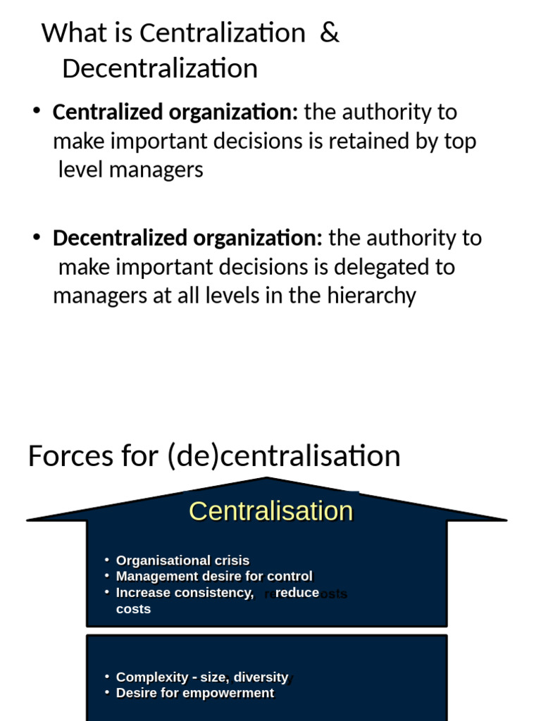 Centralization and Decentralization | PDF | Decentralization
