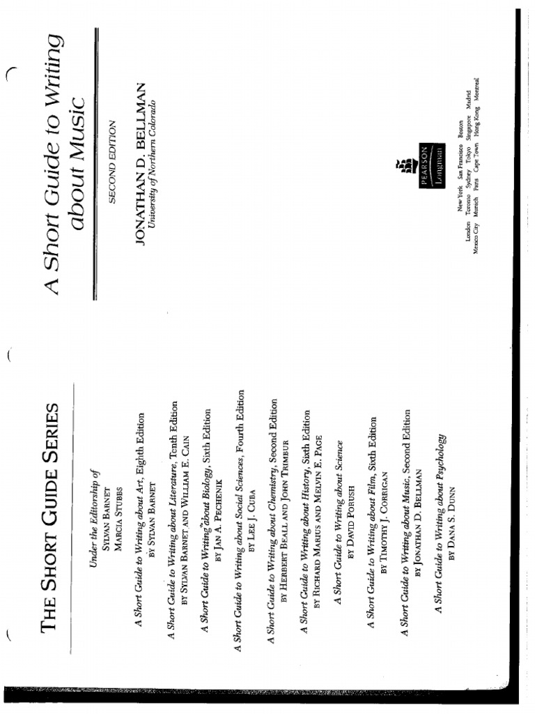 Bellman Writing About Music | PDF