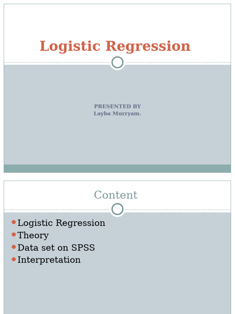 Logistic Regression | PDF | Logistic Regression | Regression Analysis Logistic Regression | PDF | Logistic Regression | Regression Analysis