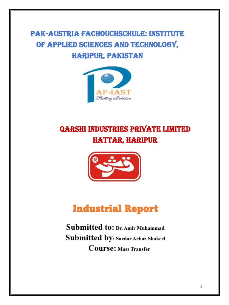 industrial report | PDF | Boiler | Distillation