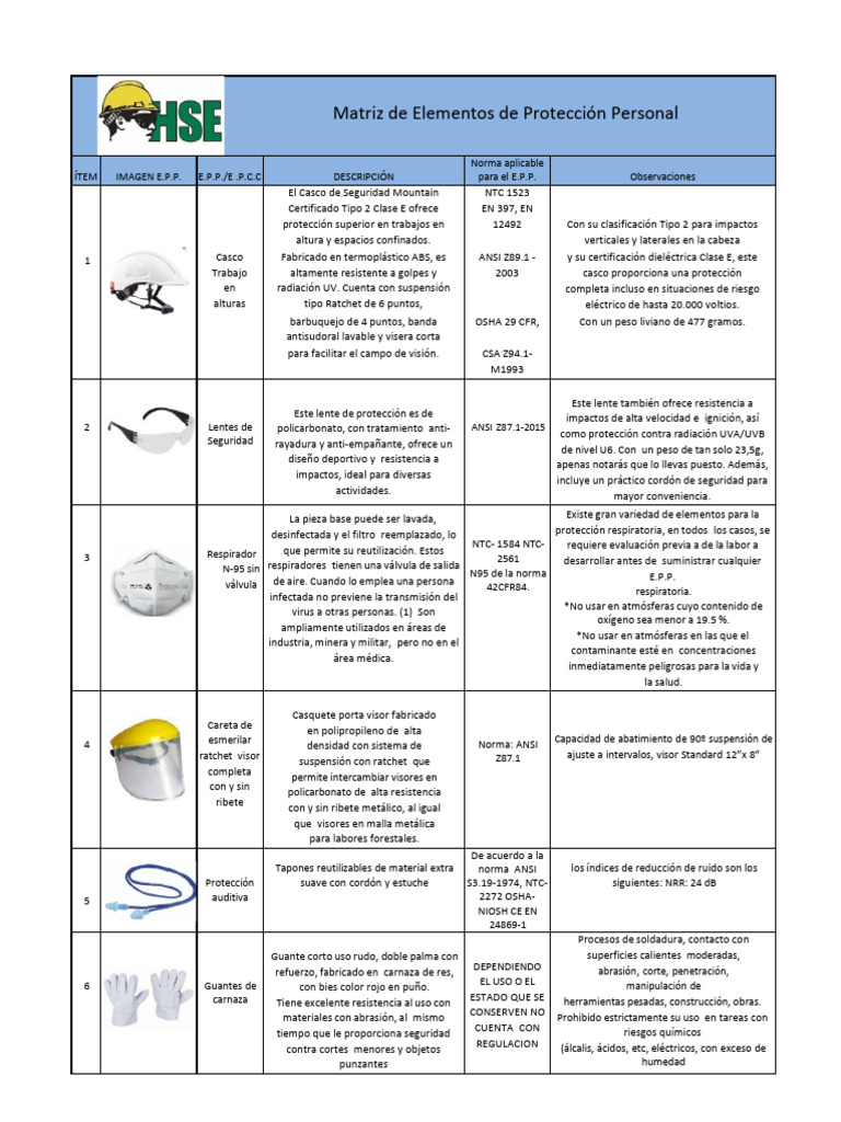 MATRIZ DE EPPS CAPI | PDF