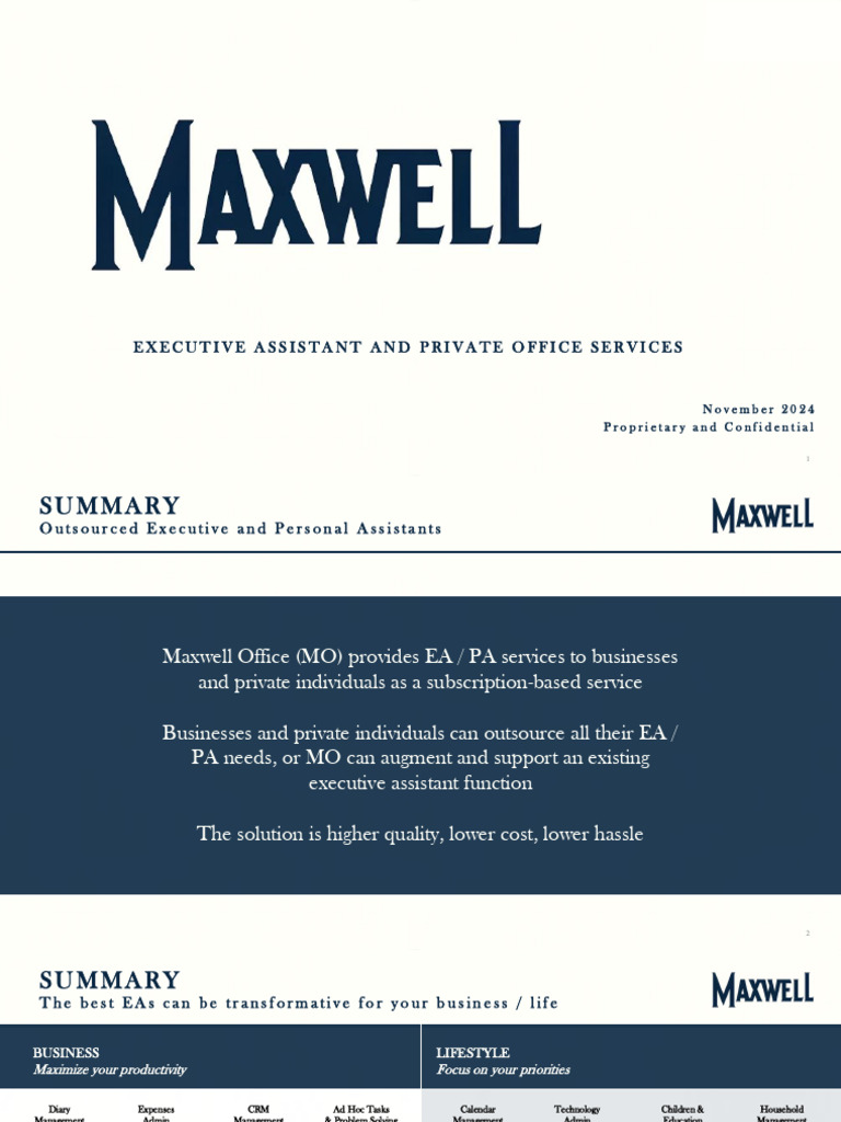 Maxwell Office - November.24 | PDF | Business Class