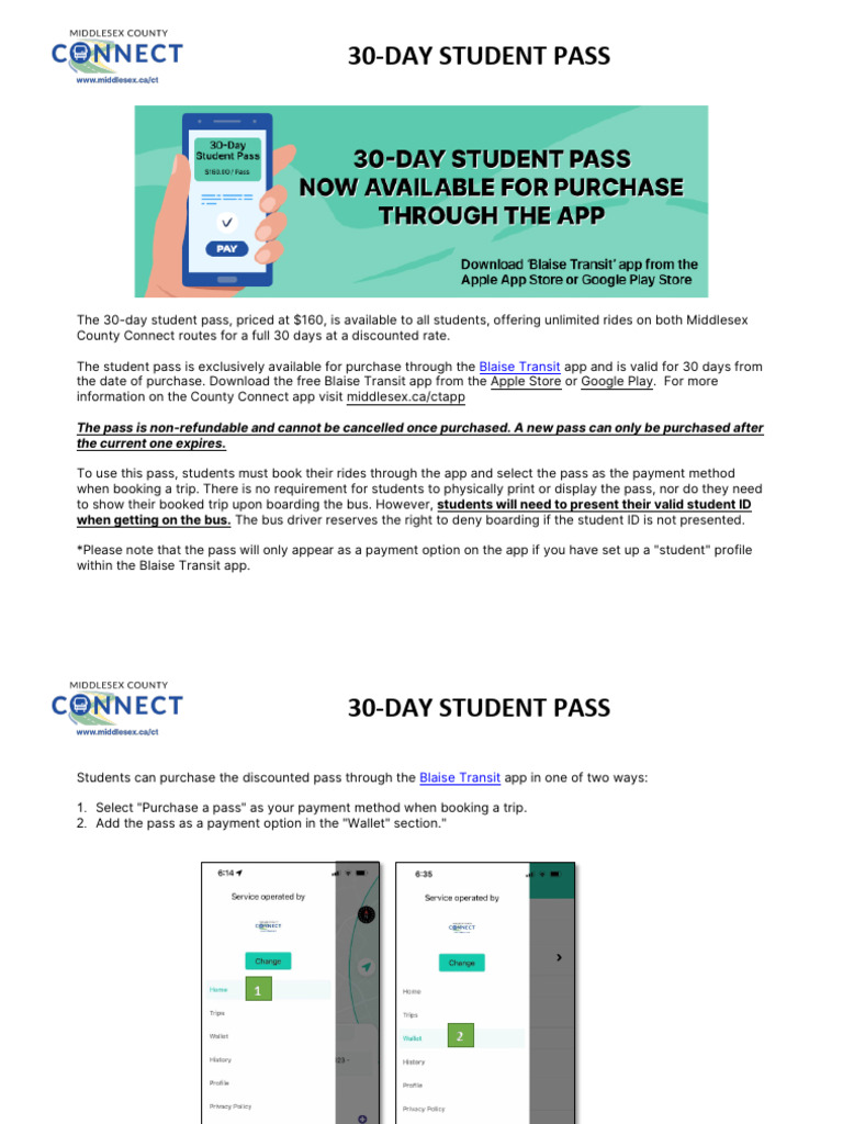 30-Day Student Pass Guide | PDF | Payments | Banking Technology