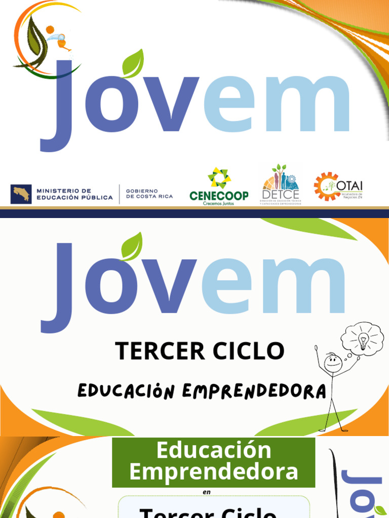 Presentación Programa Jovem | PDF | Iniciativa empresarial | Aprendizaje