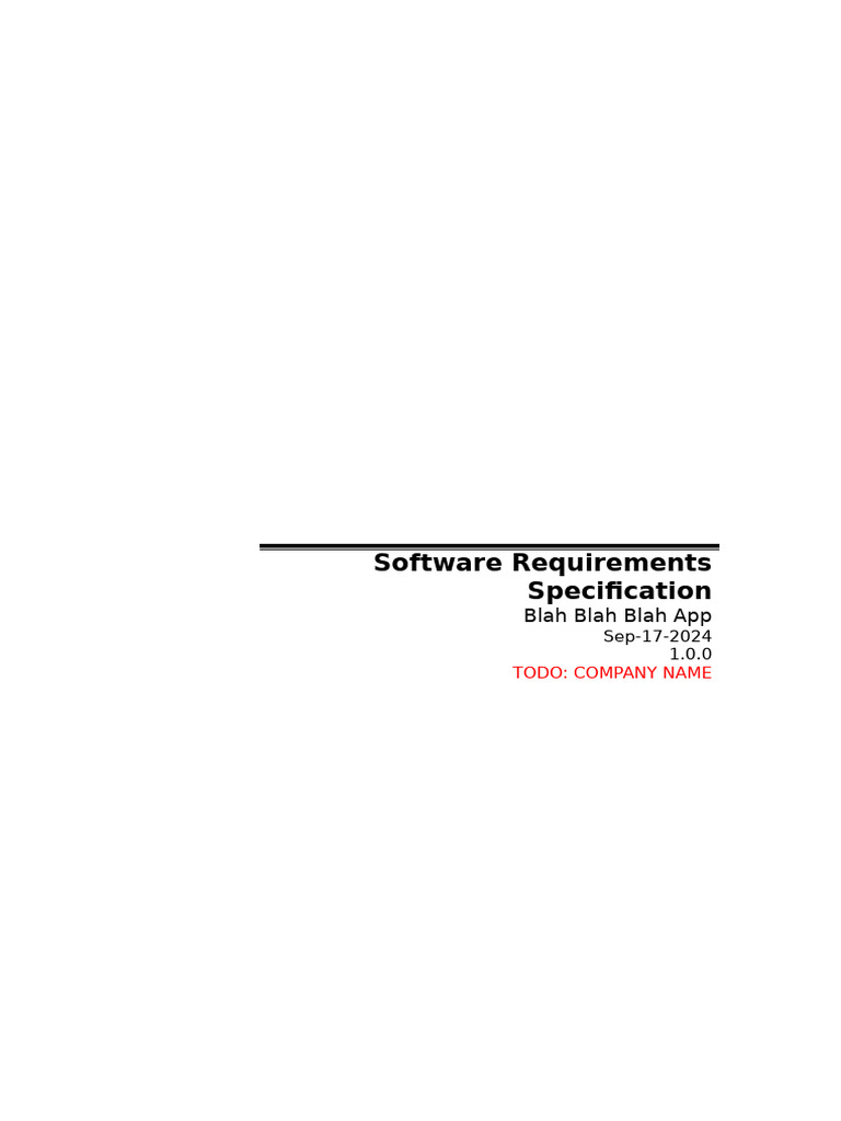 Software Requirements Specification | PDF