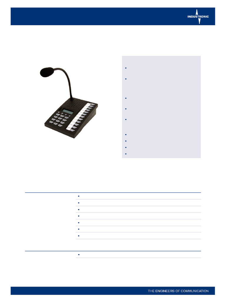 DAT-302-055-100 - R02 - EN (IP Desktop Intercom Station) | PDF ...