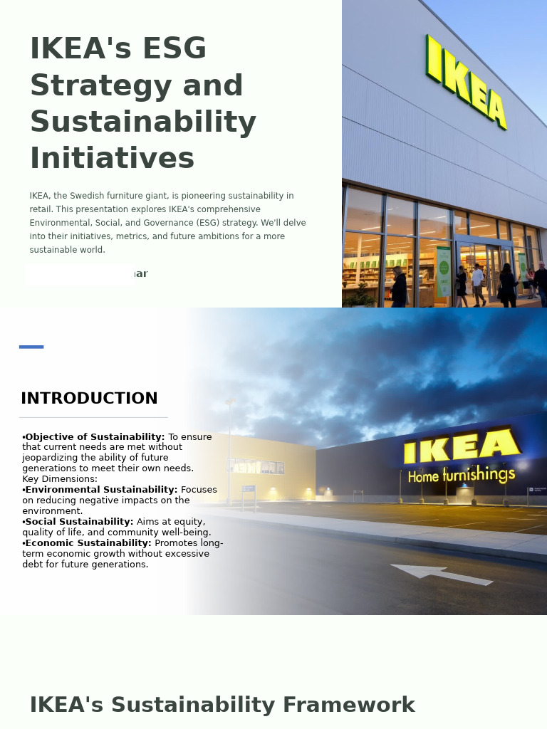 IKEA's Comprehensive ESG Strategy 2023 | PDF | Sustainability | Recycling