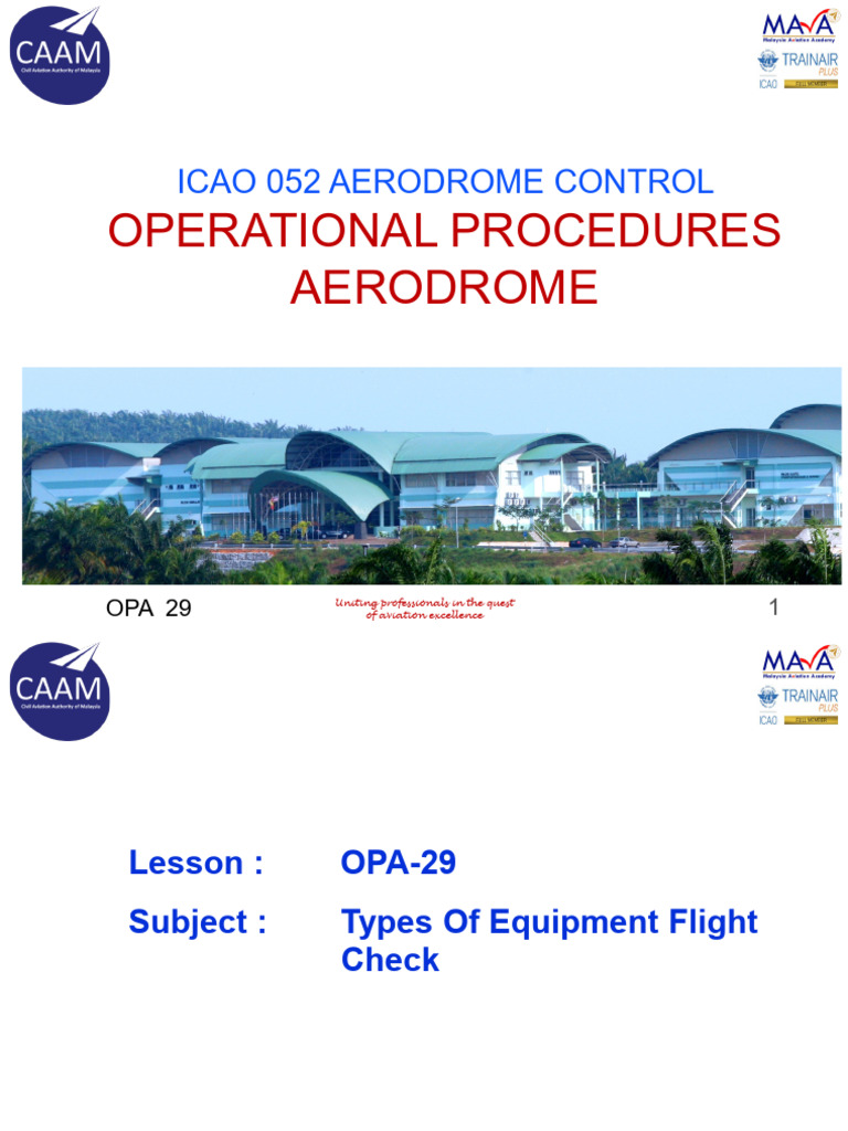 052_OPA-29_EquipmentCheck | PDF | Air Traffic Control | Aircraft