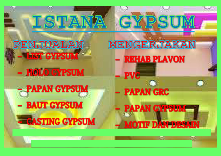 Istana Gypsum 1X3 Meter | PDF