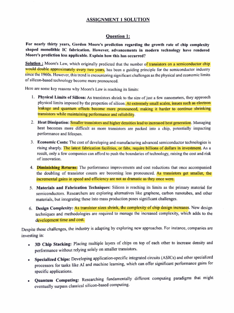 Assignment 1 sol | PDF | Mosfet | Field Effect Transistor