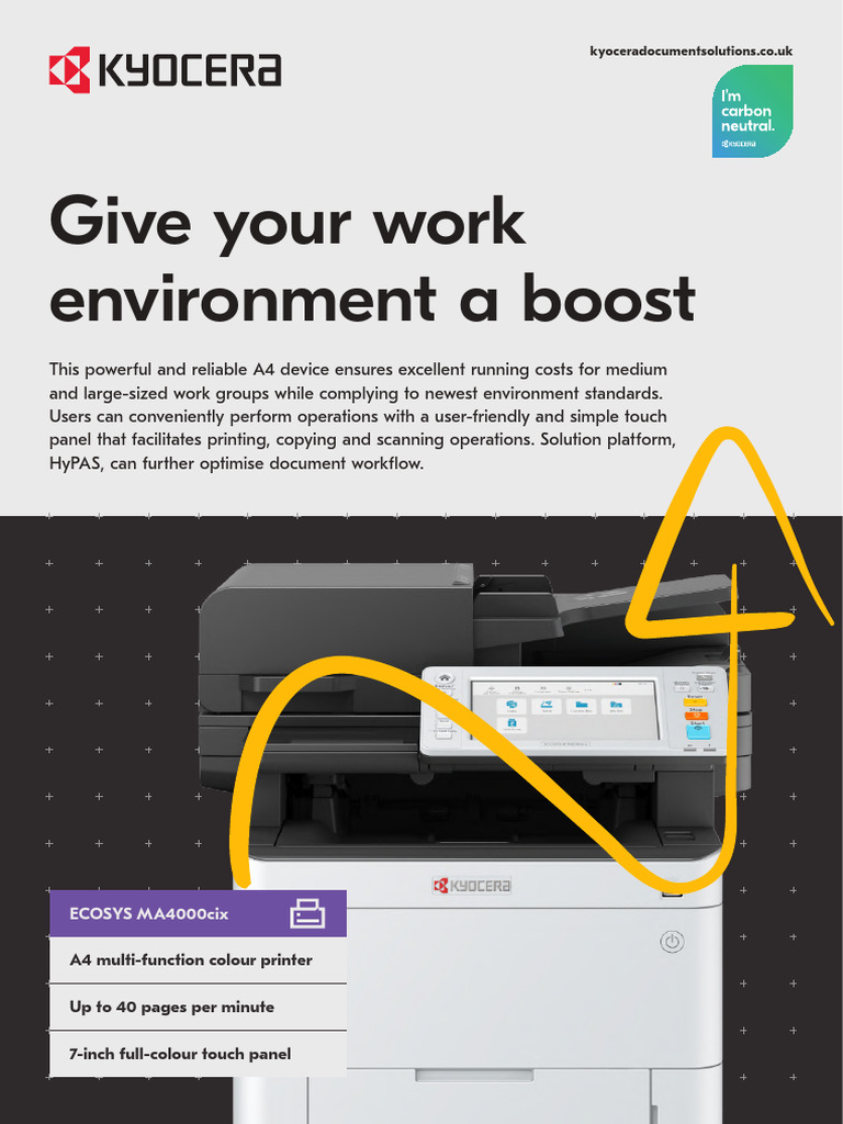 kyocera-ma4000cix | PDF | Image Scanner | Wi Fi