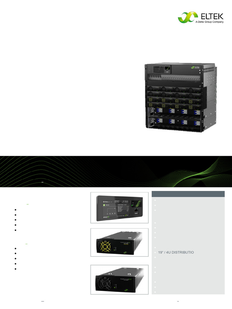 Eltek Datasheet Flatpack2 Hybrid Power Core Ds m30408s.400.Ds3 1 1 1 ...