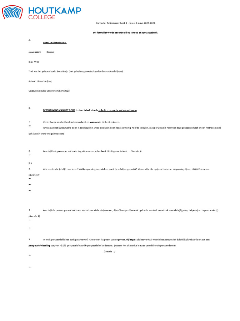 Fictiedossier 2 | PDF