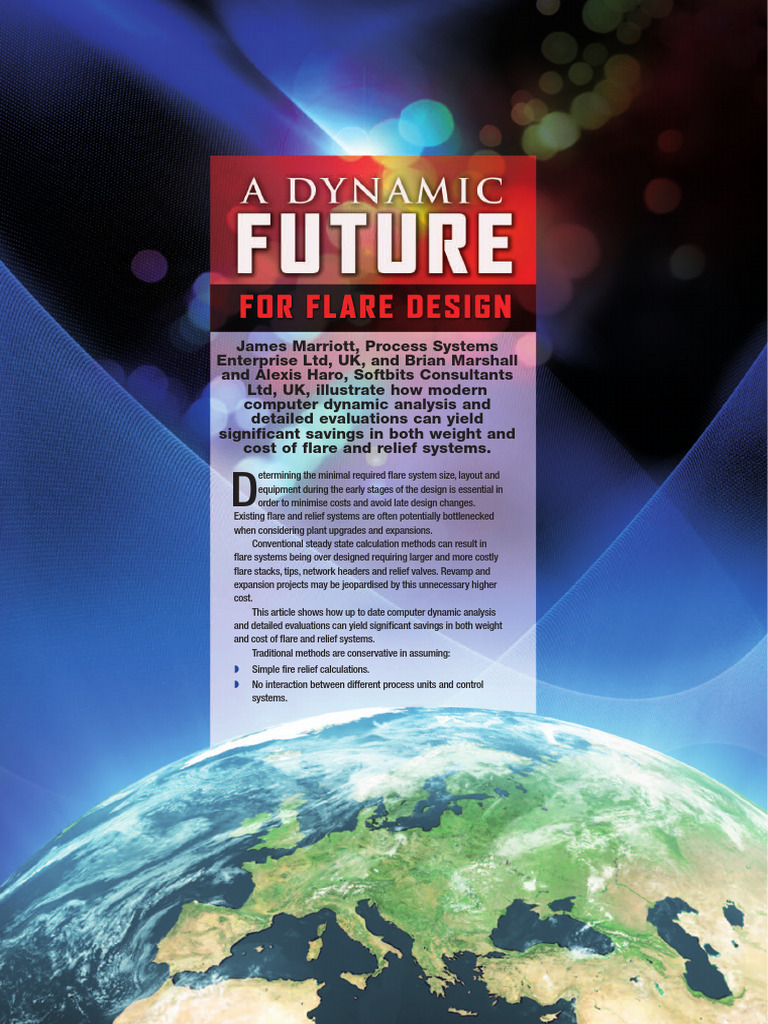 Dynamic Flare System Design Savings | PDF | Simulation | Heat Transfer