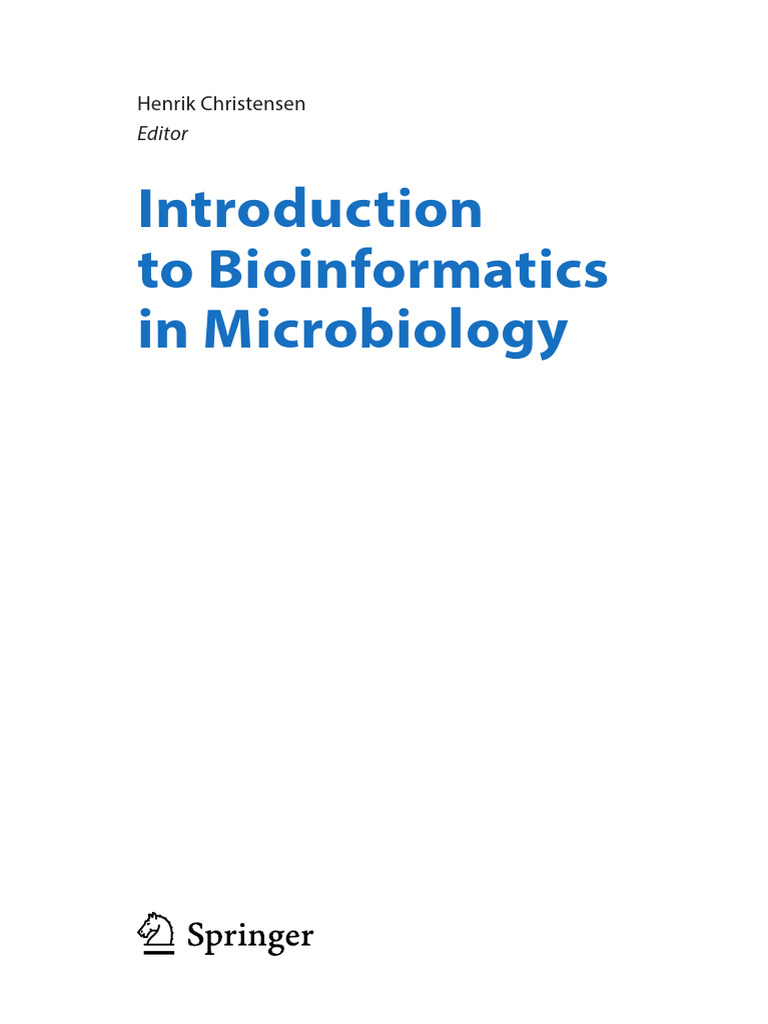 Introduction To Bioinformatics in Microbiology 2018 | PDF | Dna ...