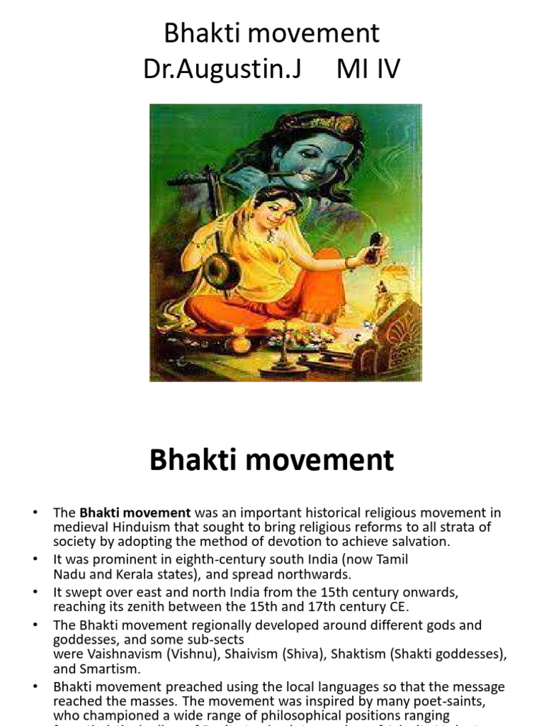 bhakti movement | PDF | Bhakti Movement | Sufism