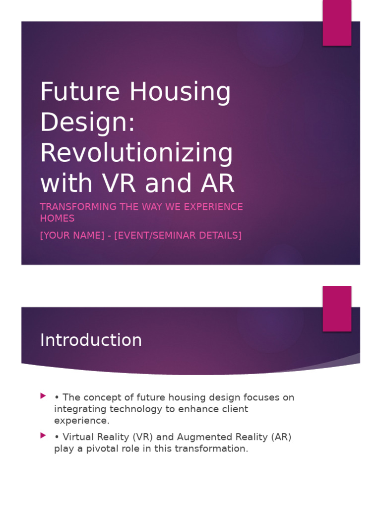 Future Housing Design VR AR | PDF