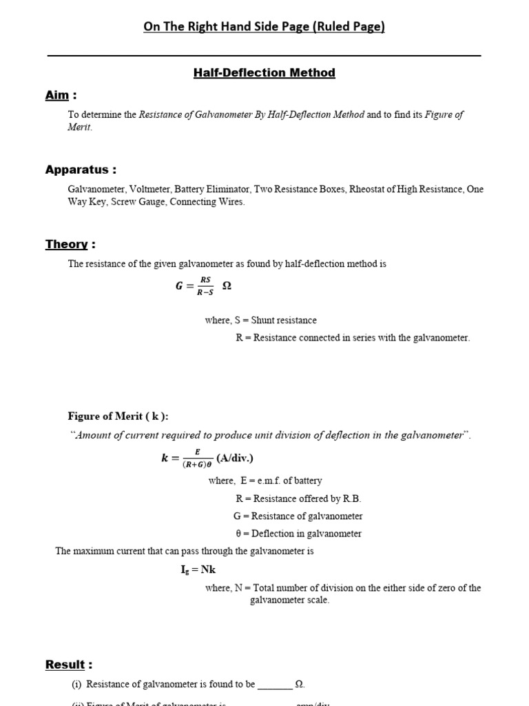 3 - Half-Deflection Method - 111854 | PDF | Equipment | Materials Science