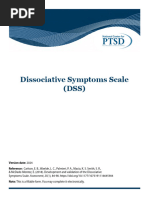 DES Dissociative Experiences Scale | PDF | Dissociation (Psychology ...