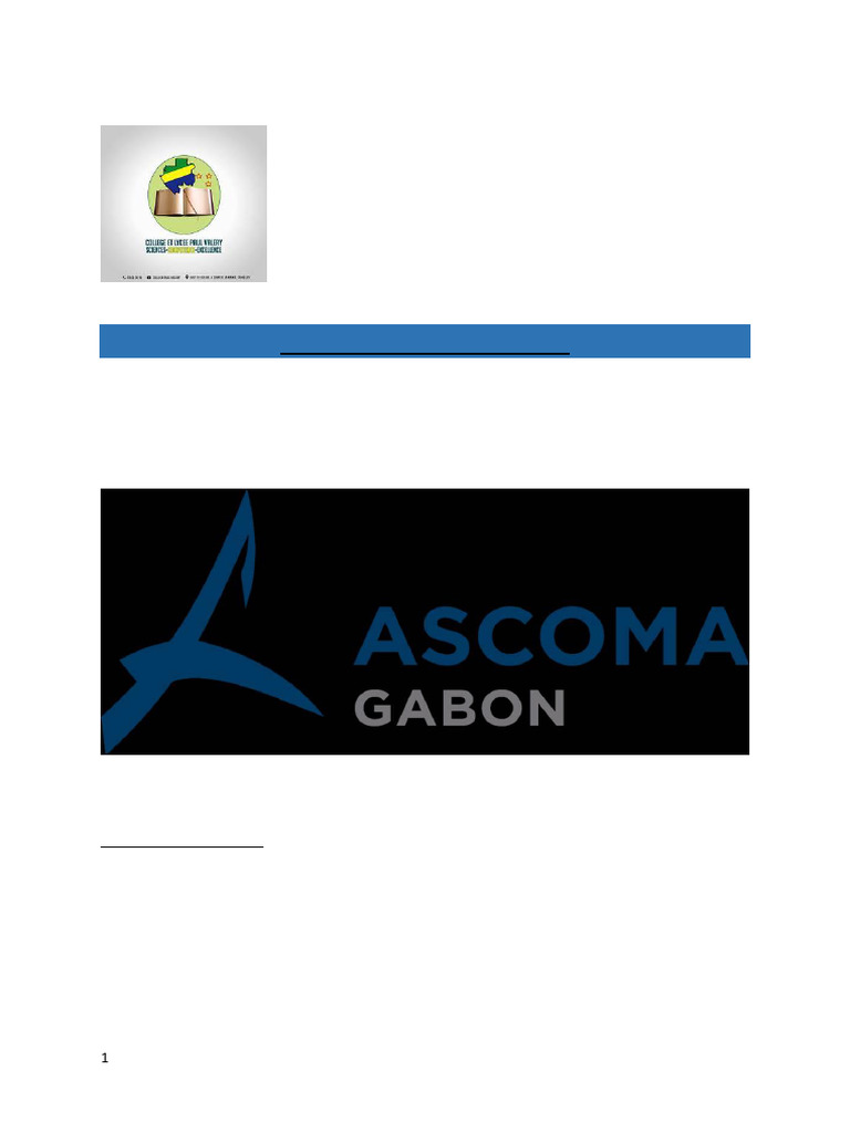 Rapport de stage chez Ascoma Gabon | PDF | Assurance | Risque