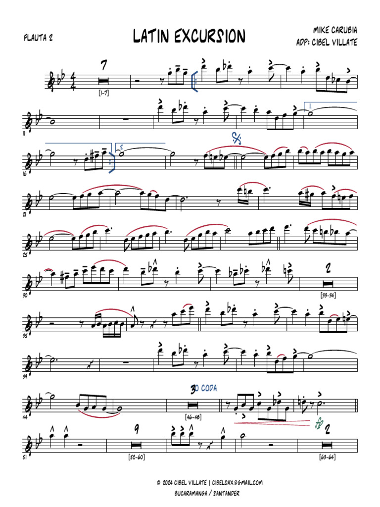Latin Excursion - Flauta 2 | PDF