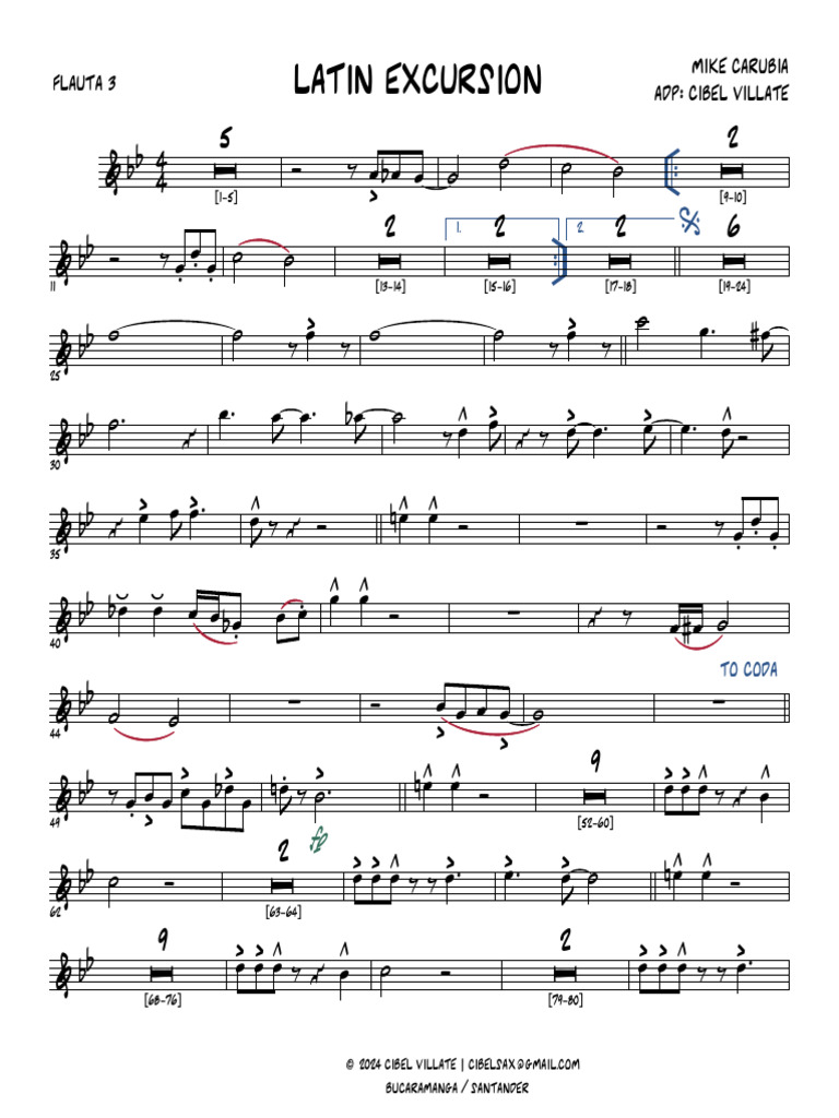 Latin Excursion - Flauta 3 | PDF