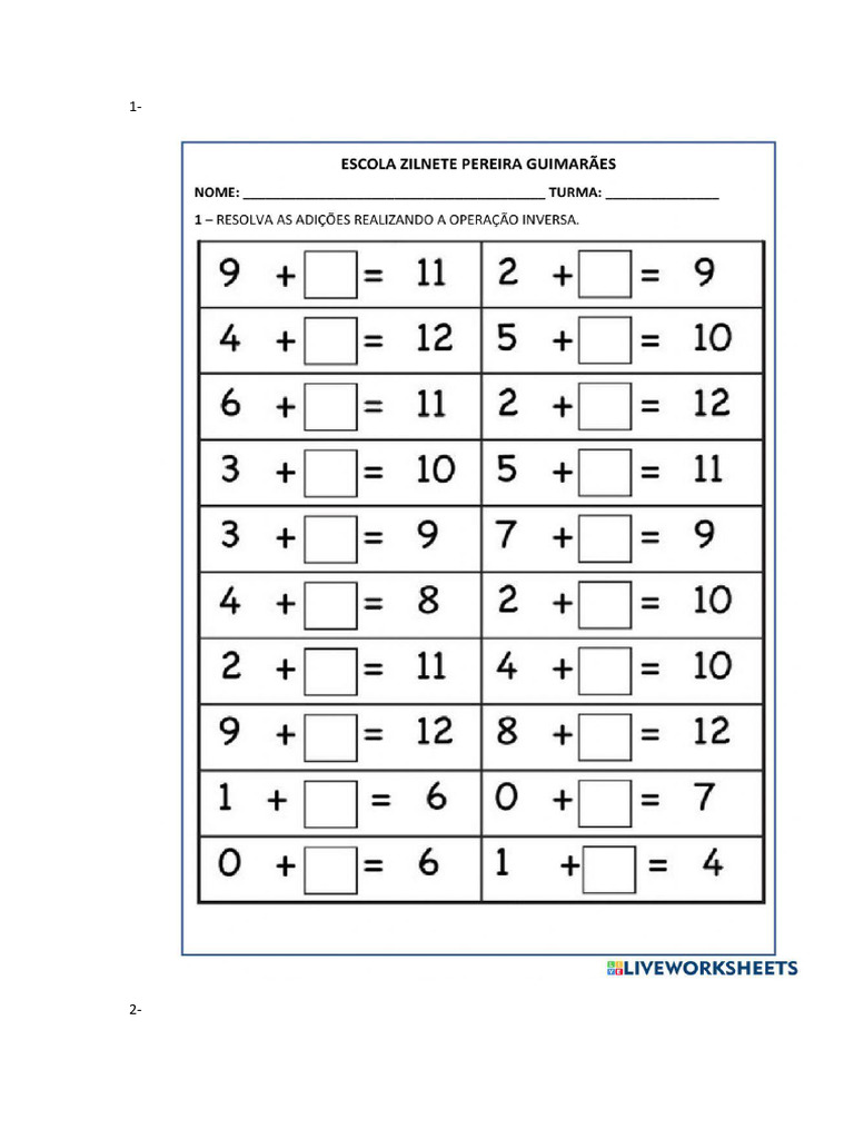 Exercicios Matematica | PDF
