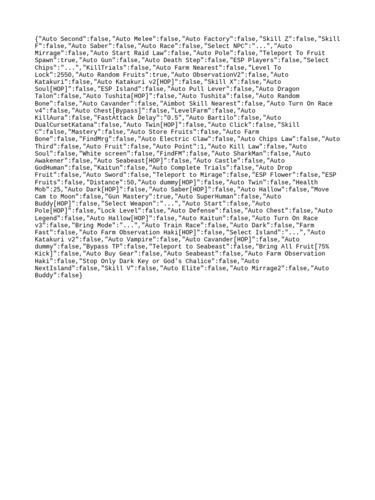 Gaming Script Configuration | PDF