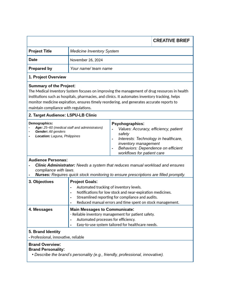 CREATIVE-BRIEF | PDF | Patient Safety | Health Care