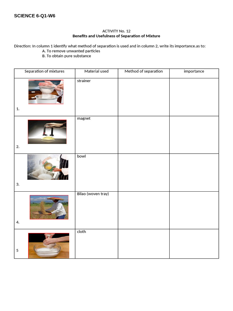 Science 6 Q1 W6 | PDF
