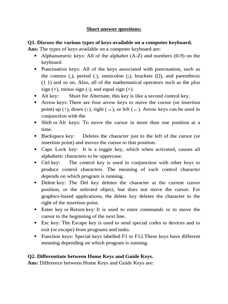 1724313314724.unit II Question and Answer - IX | PDF | Computer ...