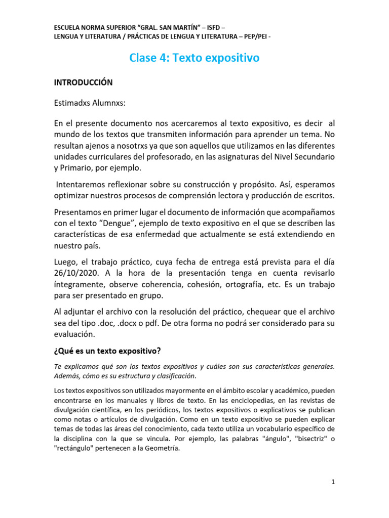 El Texto Expositivo | PDF | Comunicación | Conocimiento