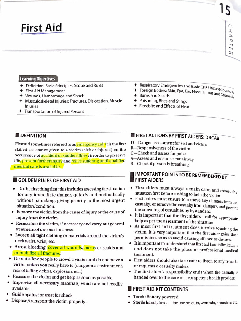 First Aid | PDF