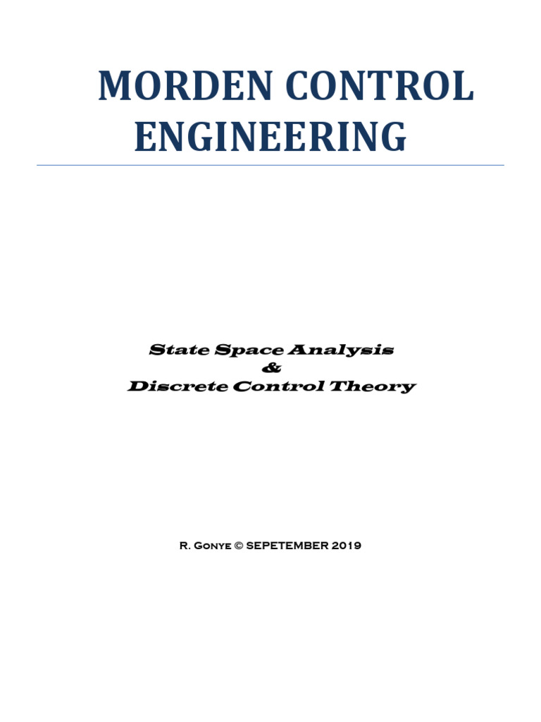 00 Course Outline | PDF | Eigenvalues And Eigenvectors | Control Theory