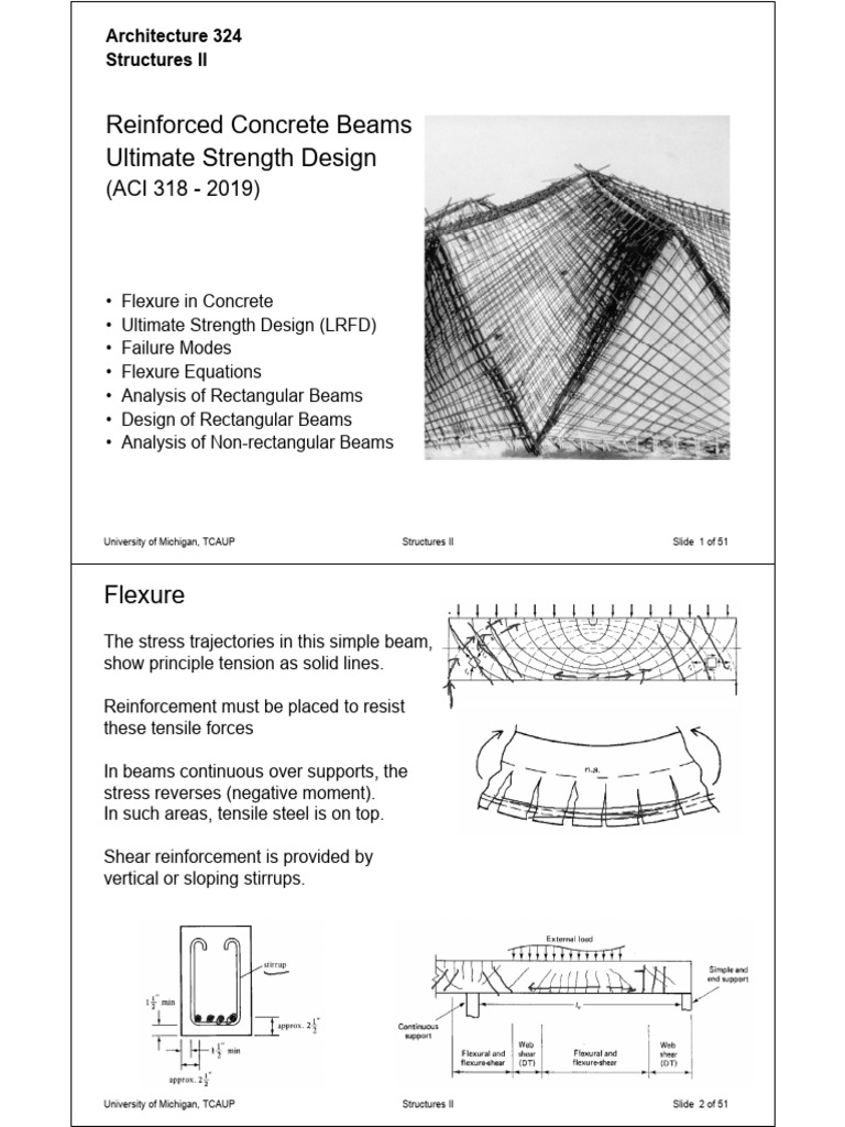 18 324W22 ConcreteBeams Notes2 | PDF | Strength Of Materials | Beam ...