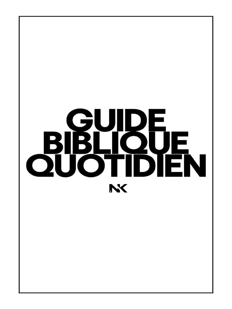 Guide de Lecture Biblique Quotidienne 2024 | PDF | Psaumes | Livres sur ...
