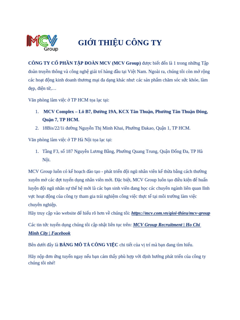 MCV. JD TTS BTV Facebook - WeNew | PDF