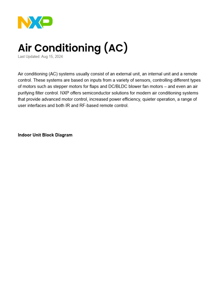 AirConditioningAC AIR-CONDITIONING | PDF | Microcontroller | Computer ...