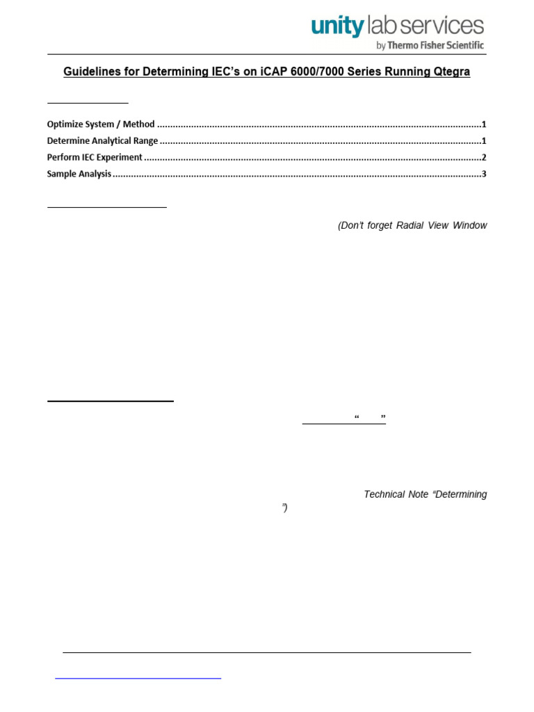 Guidelines For Determining Interfering Element Corrections On ICAP 6000 ...