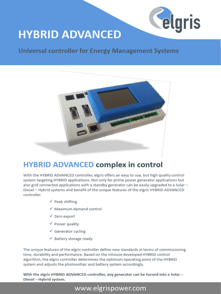Energy Management Controller EMS | PDF | Energy Storage | Photovoltaics