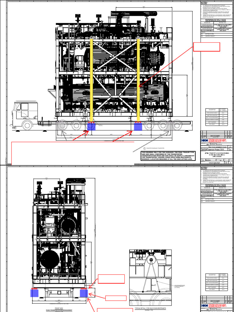 Refrigeration Chiller Skid Transport Plan | PDF