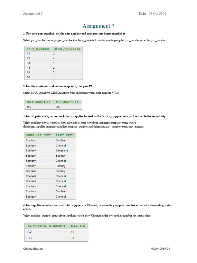 SQL Queries for Data Analysis | PDF