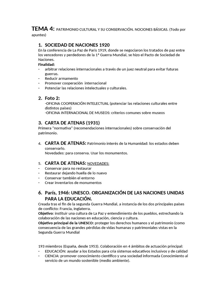 Tema 5 Cono | PDF | Patrimonio cultural