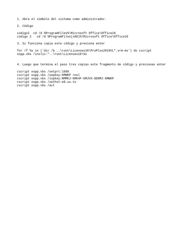 Codigos de Activacion de Office 2021 | PDF