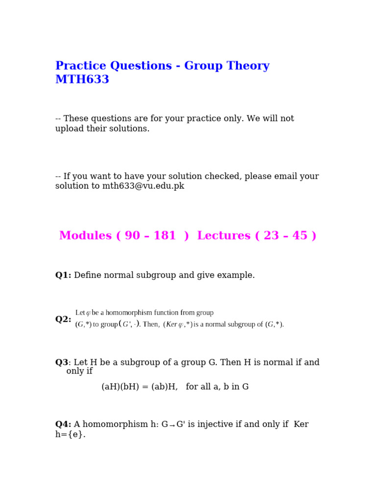 Practice Questions 633 Part 2 | PDF