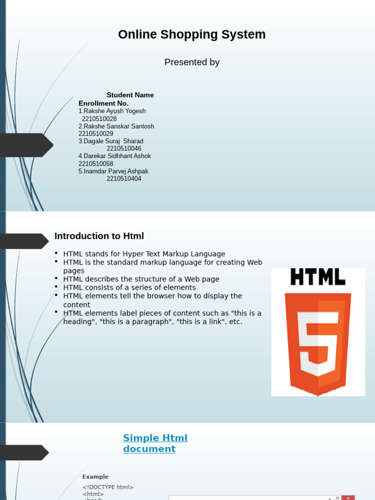 ITR PPT | PDF | Html Element | Html
