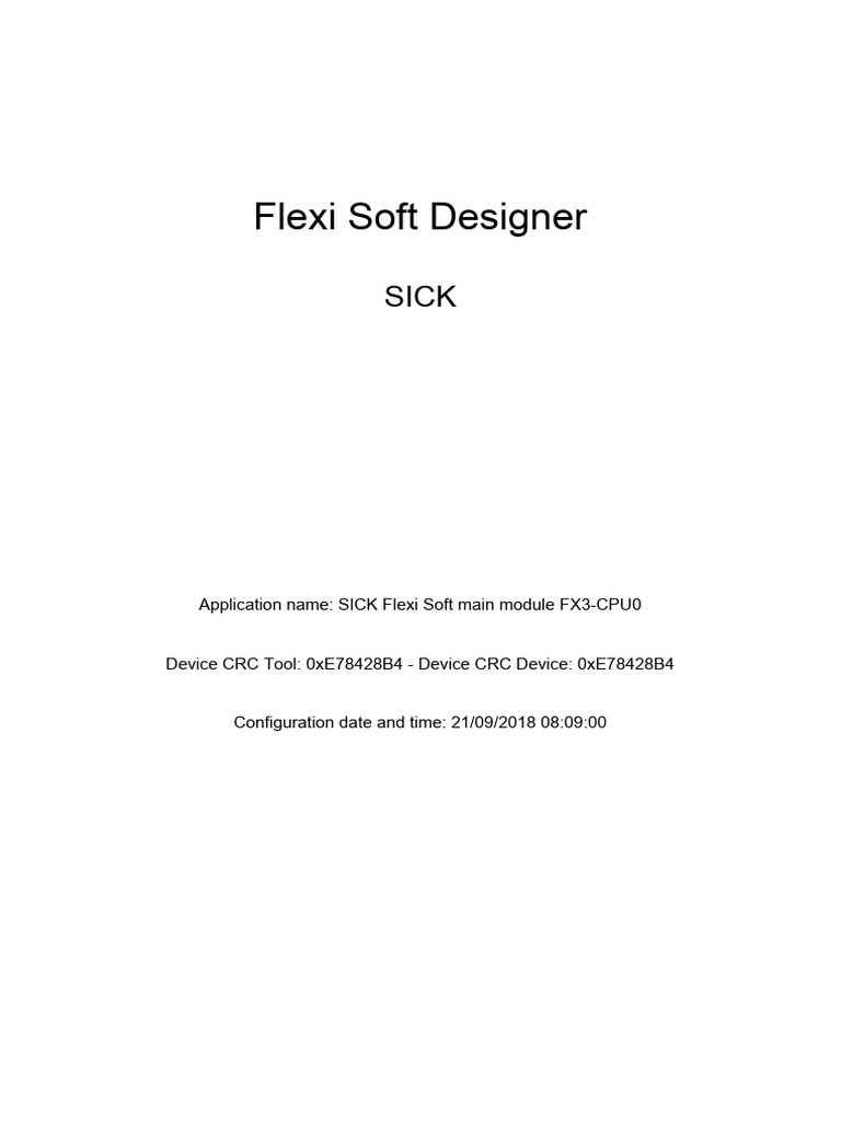 SICK Flexi Soft Configuration Guide | PDF | Programmable Logic ...