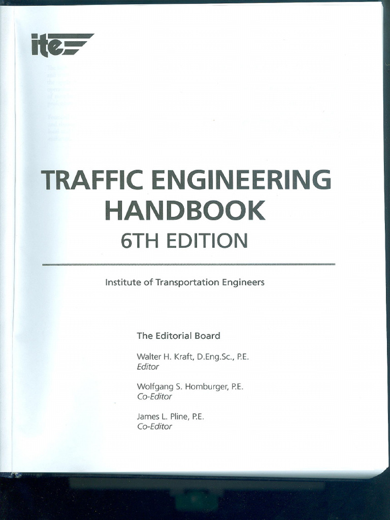 Traffic Engineering Handbook 2010 6th Edition | PDF
