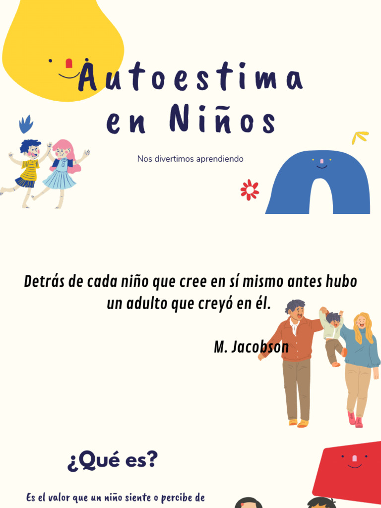 Autoestima en Niños | PDF | Autoestima