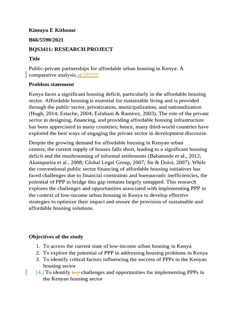 RESEARCH_PROJECT (2) | PDF | Public–Private Partnership | Affordable ...